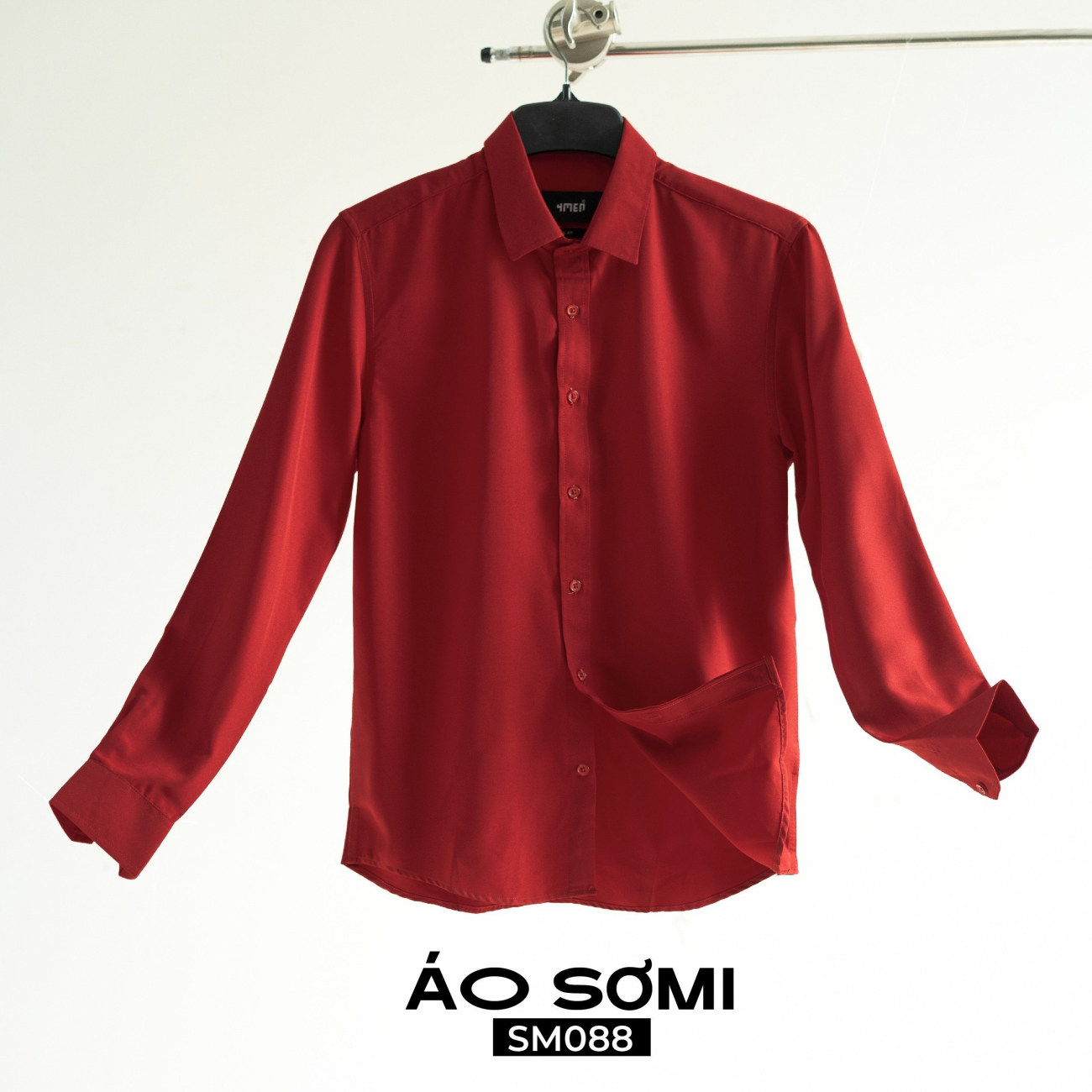 Áo Sơ Mi Tay Ngắn Nẹp Giấu Nút Regular SM138 - 4MEN®