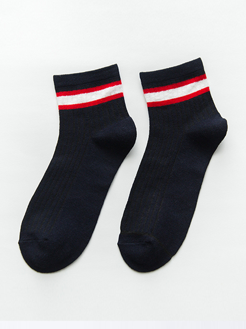 Vớ Dài Cổ Phối Màu VO010 Màu Xanh Đen - 4MEN®